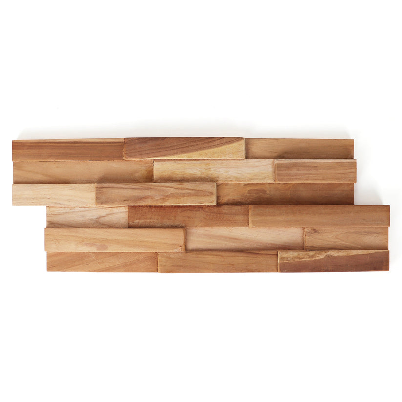 Natural Teak 3D Wall Panels – Blue Ridge Brand